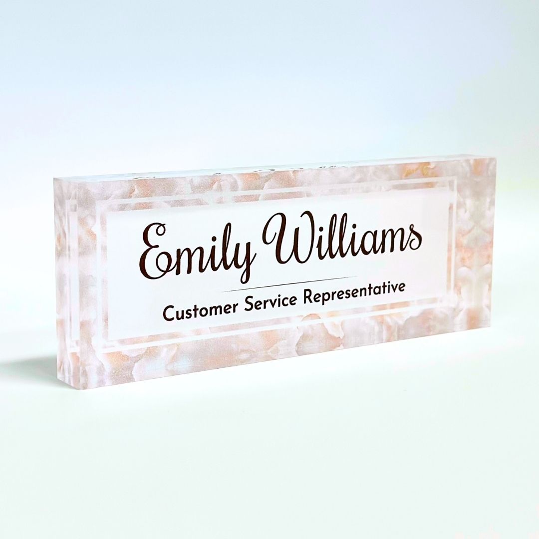 Personalized Desk Name Block & Color and Font Options – Clicked Craft