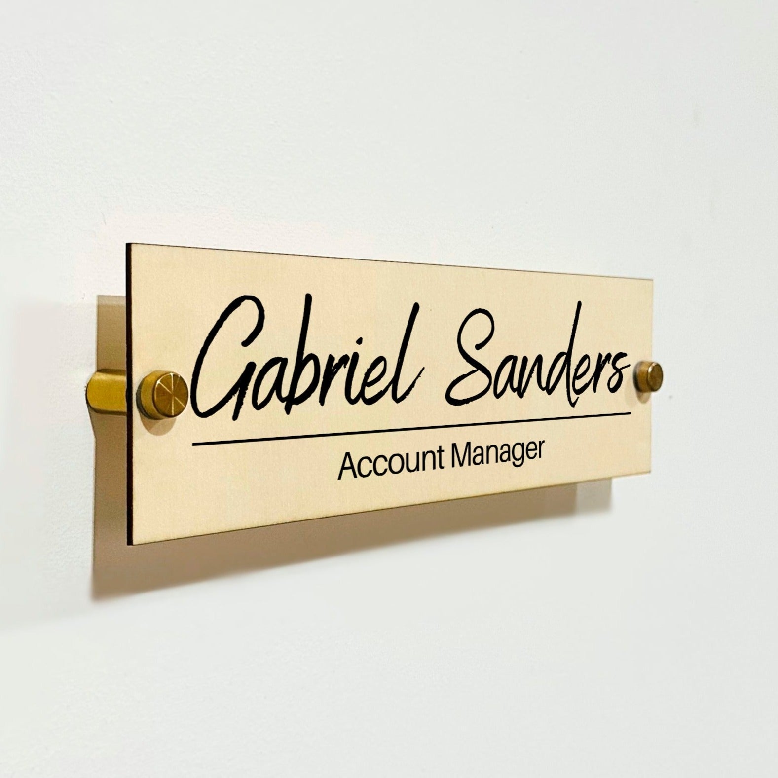 Personalized Office Door Name Plate & Background and Color Options ...