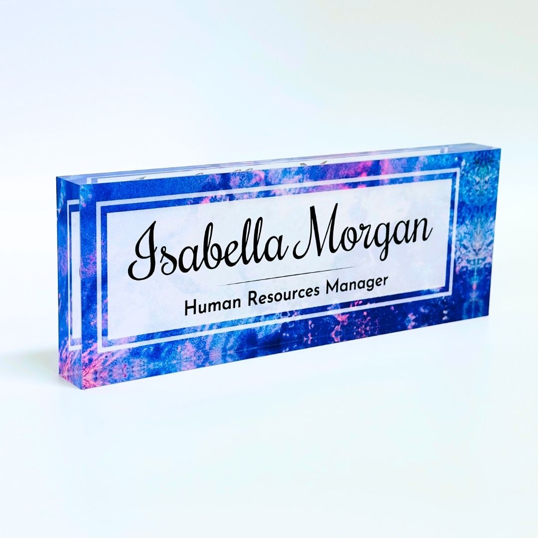 Personalized Desk Name Block & Color and Font Options – Clicked Craft