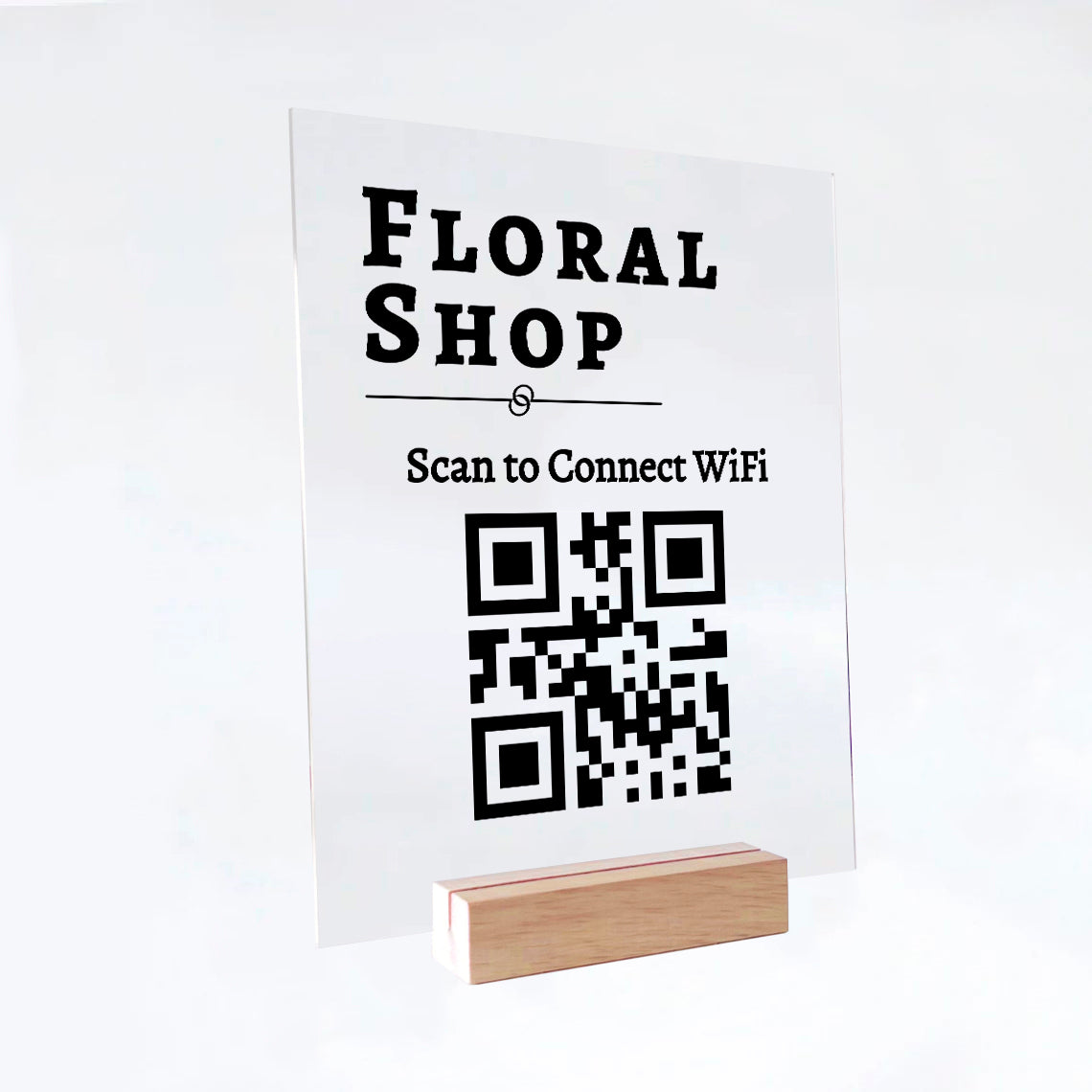 Custom Business QR Code & Logo Sign for Social Media, Venmo, Wifi ...
